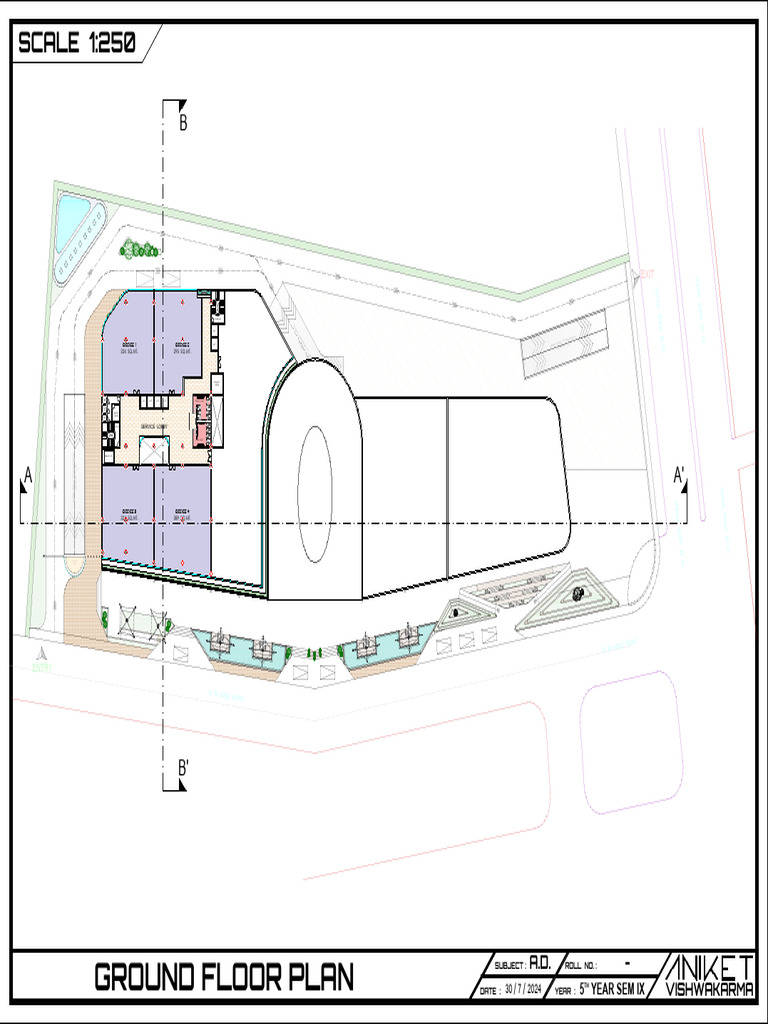 SCALE 1:250: Ground Floor Plan | PDF