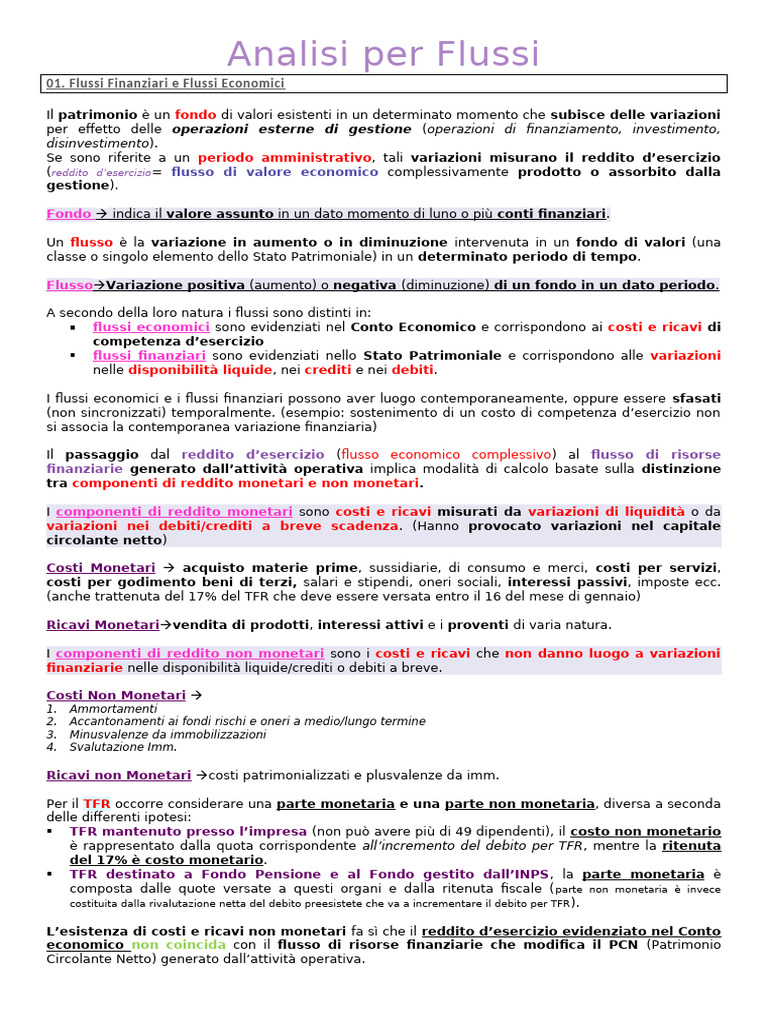 Analisi Per Flussi | PDF