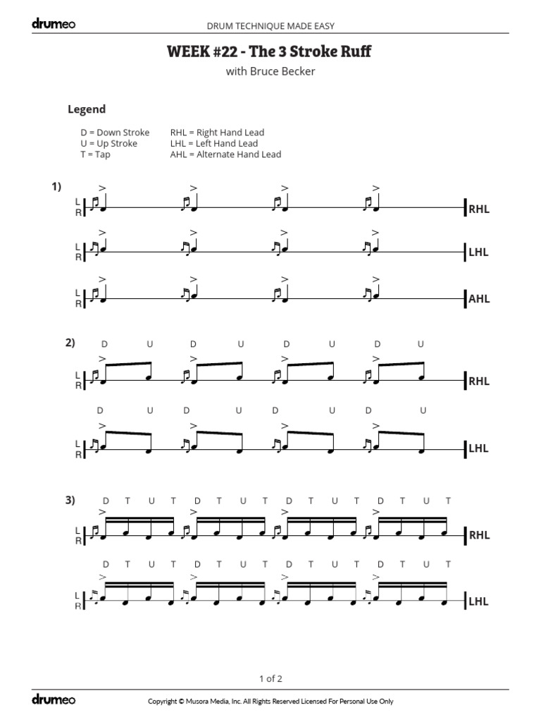 W22 - The 3 Stroke Ruff | PDF