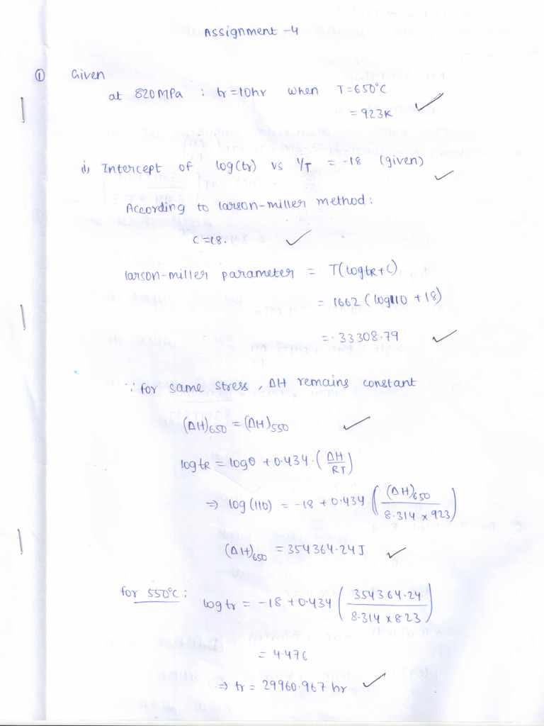 Solution With Correction For Assignment 4 | PDF