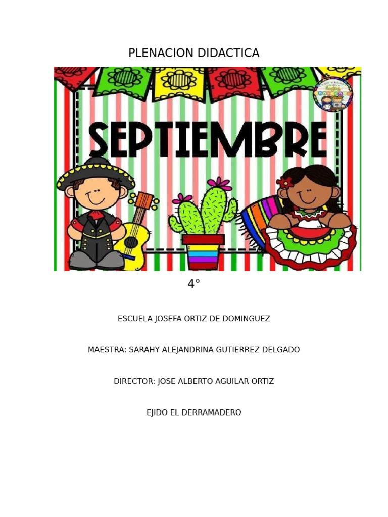 Portada Planeacion Didactica | PDF