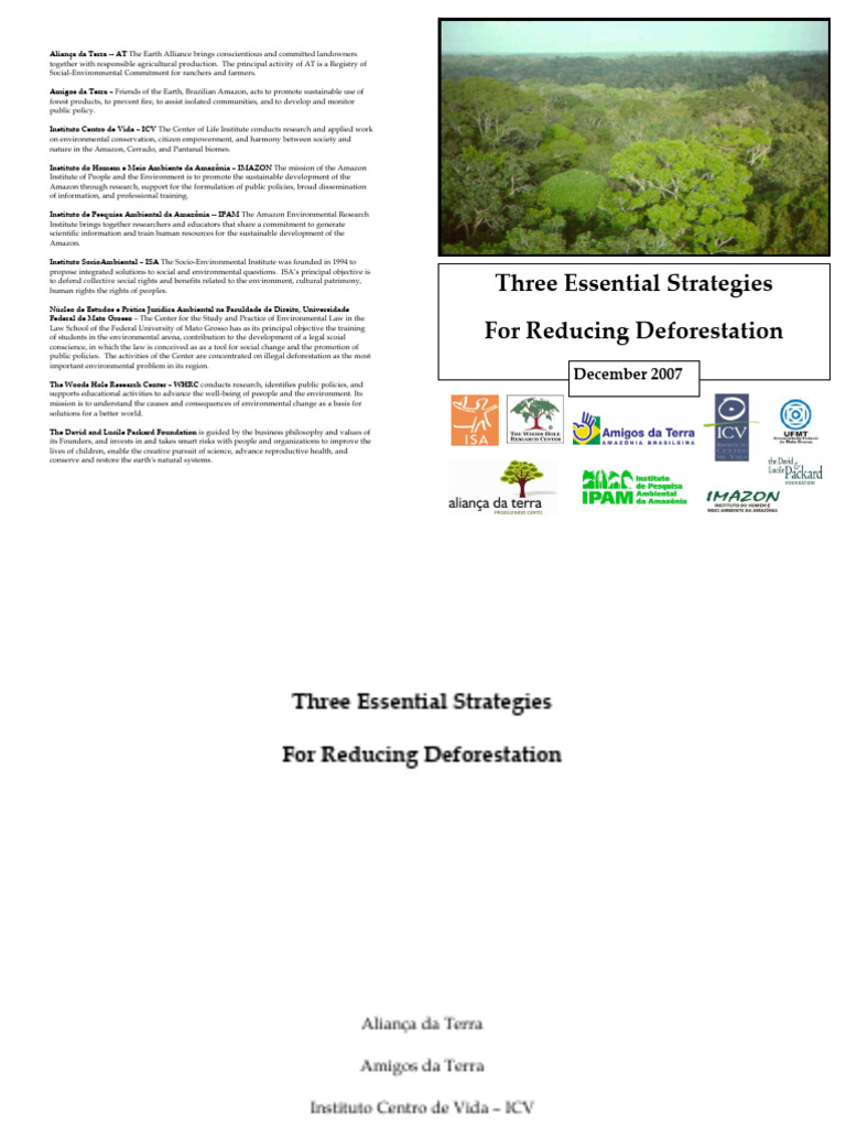 Geo Notes - Deforestation Reduction | PDF