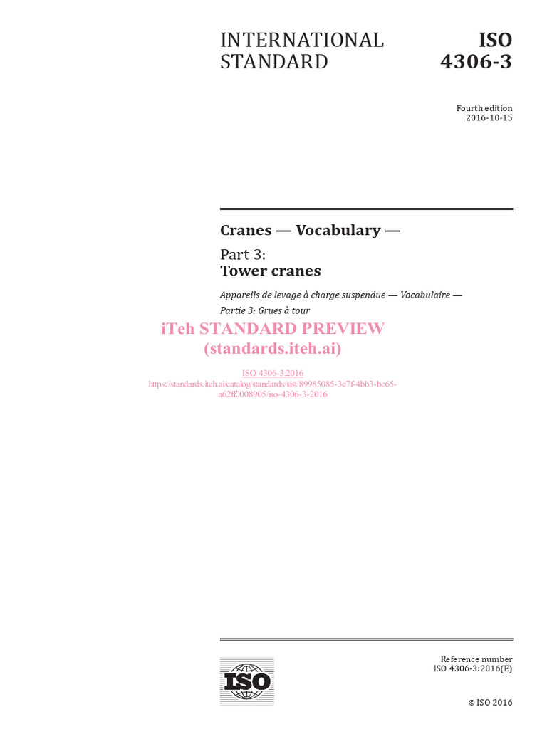 Iso 4306 3 2016 | PDF