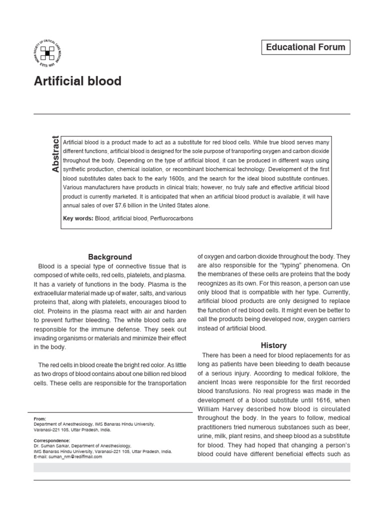 Fake Blood | PDF