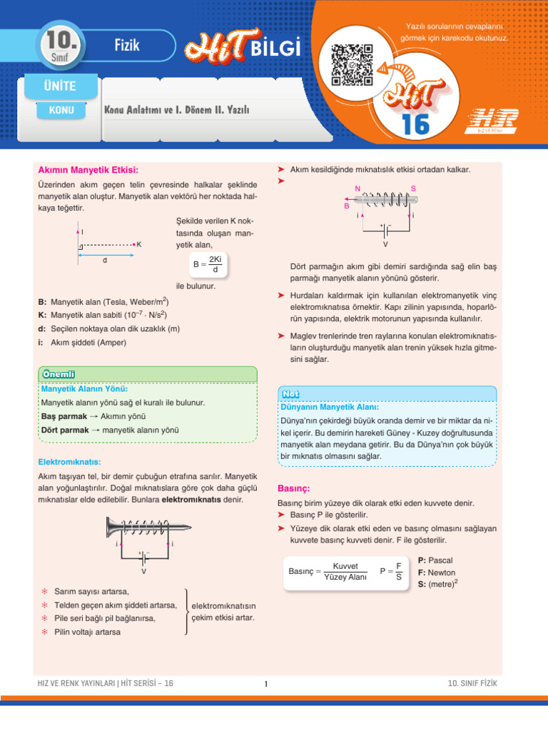 10 Fizik 1D 2y Hit | PDF