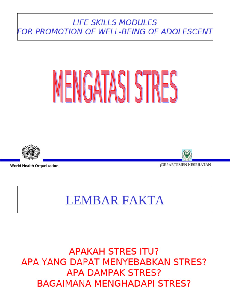 Mengelola Stres | PDF
