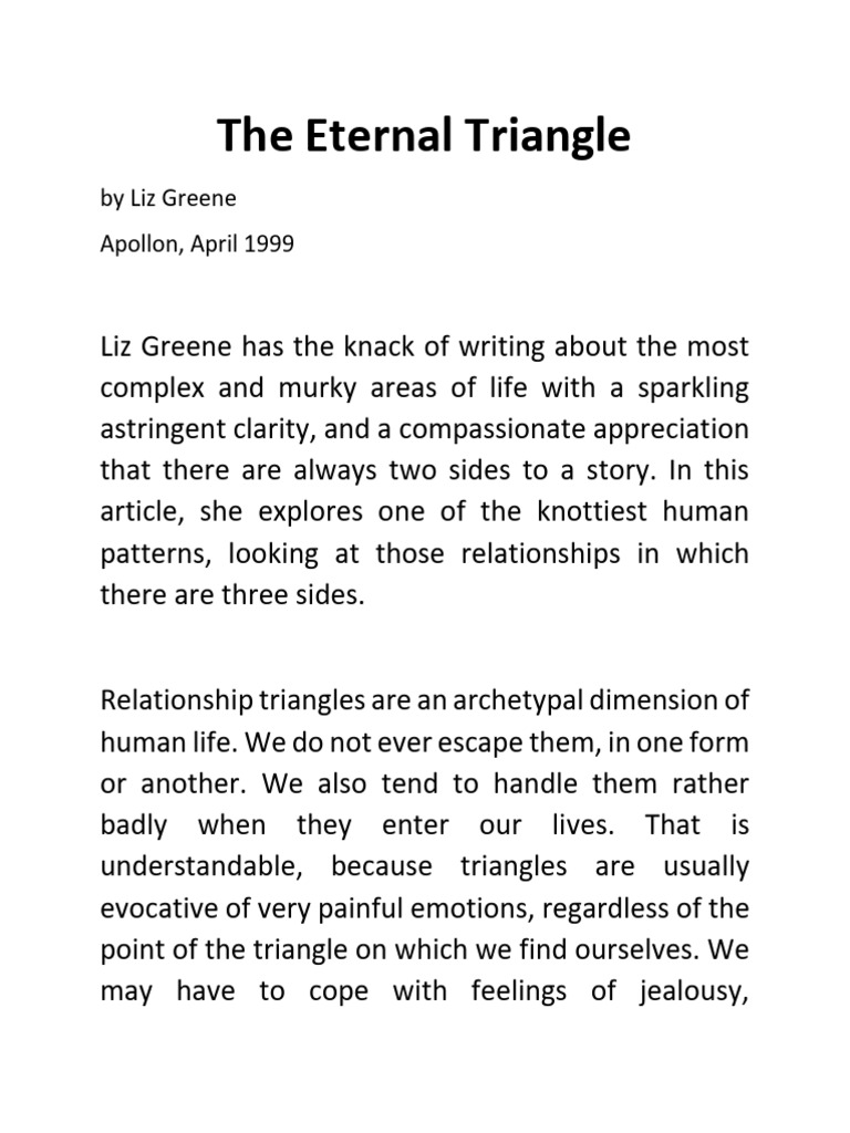 The Eternal Triangle | PDF