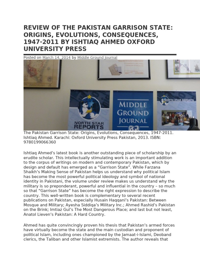 Review of The Pakistan Garrison State | PDF