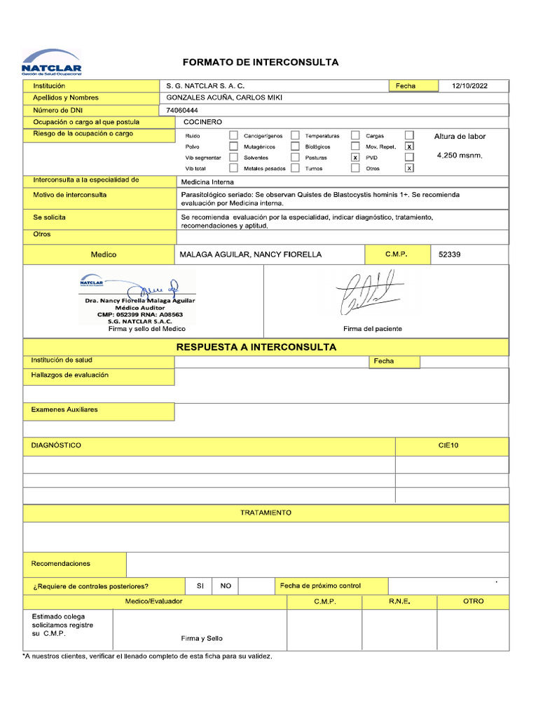 Interconsulta | PDF