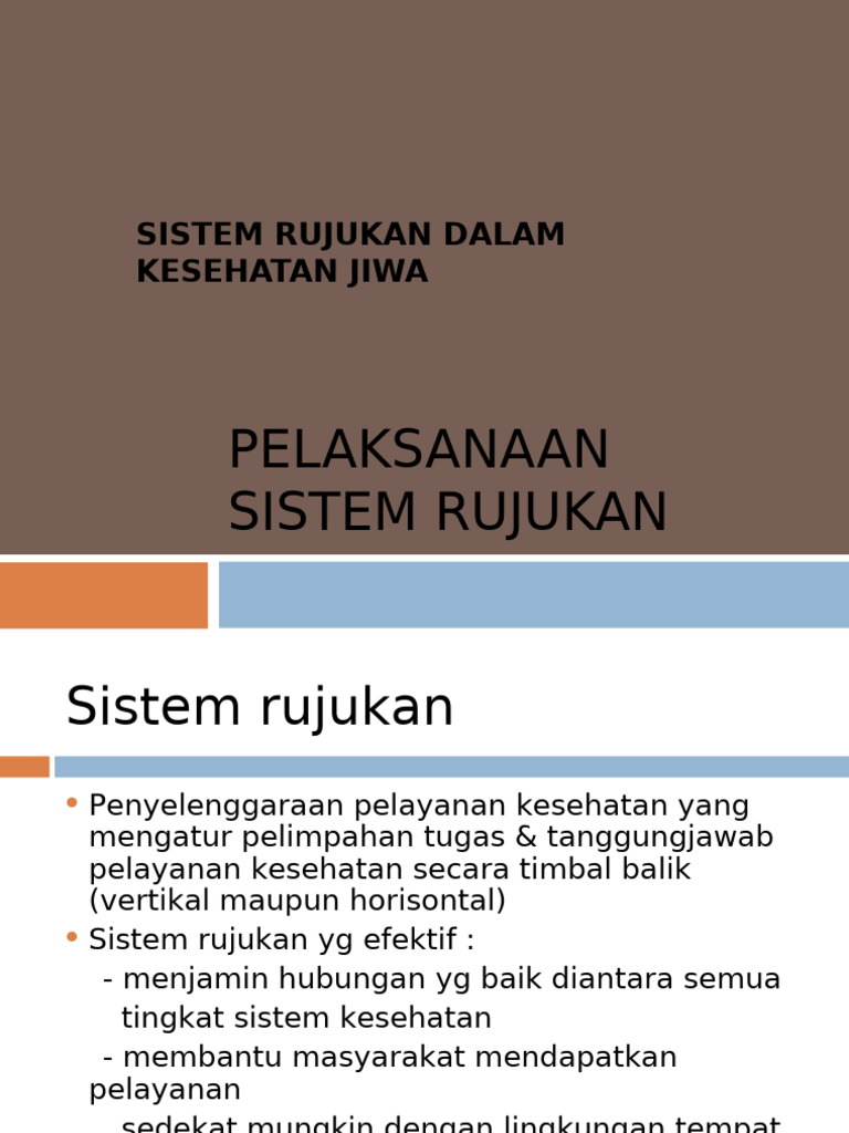 Pelaksanaan Sistem Rujukan | PDF