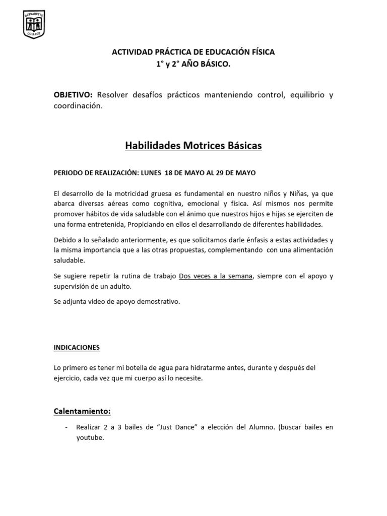 EDUCACIÓN FÍSICA AUTOEVALUACIÓN. Actv 4 | PDF