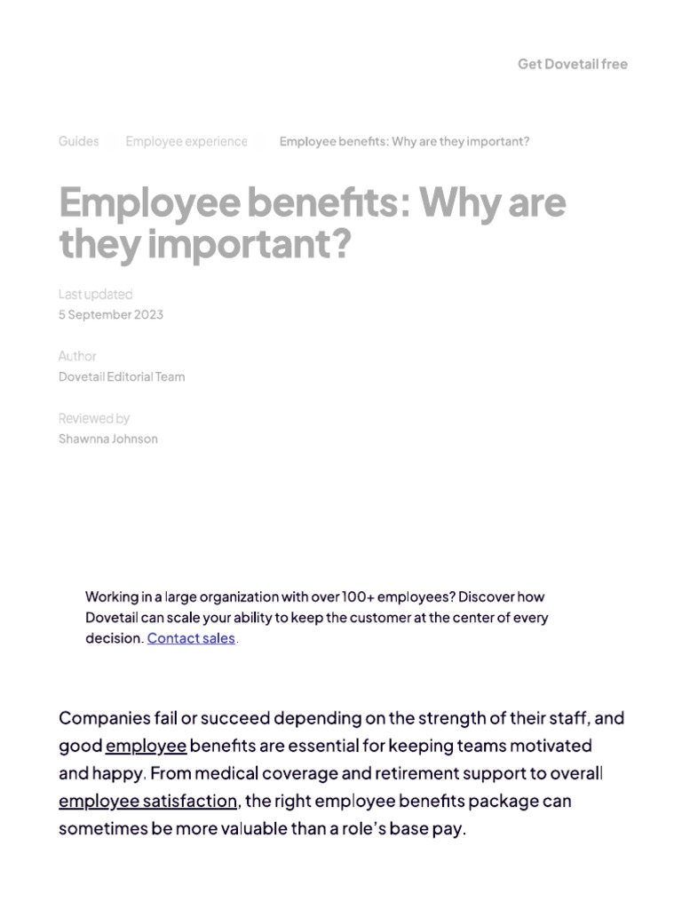 Benefits | PDF