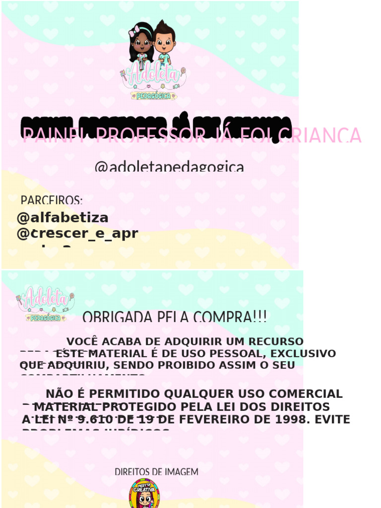 Painel Professor Já Foi Criança | PDF