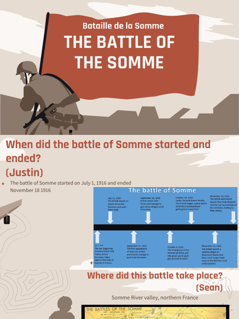 Battle of Somme - Introduction | PDF