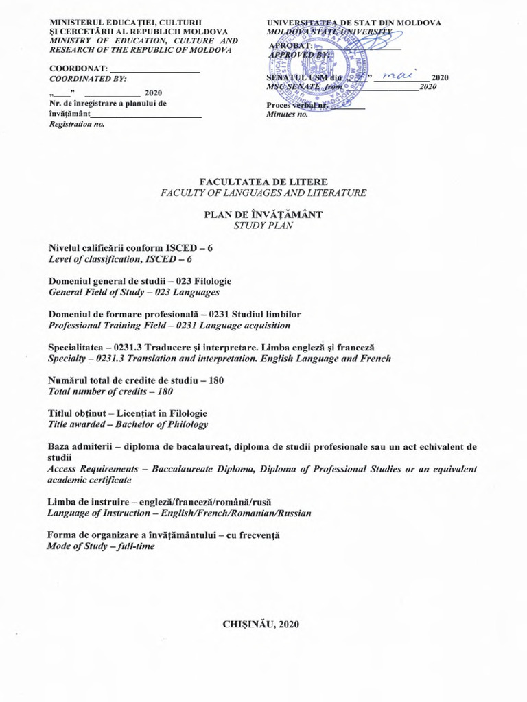 Licenta Traducere Si Interpretare. Limba Engleza Si Franceza | PDF