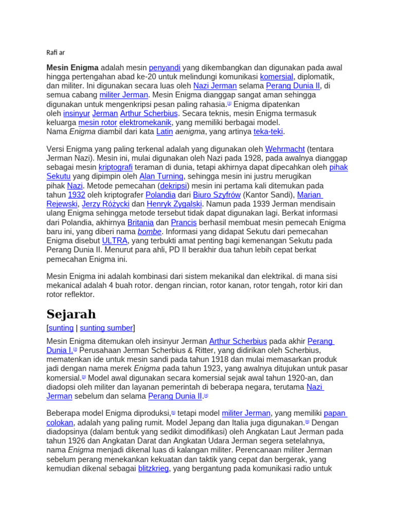 Rafi Ar Enigma | PDF