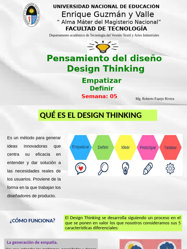 Metodología Design Thinking - Empatizar, Definir | PDF