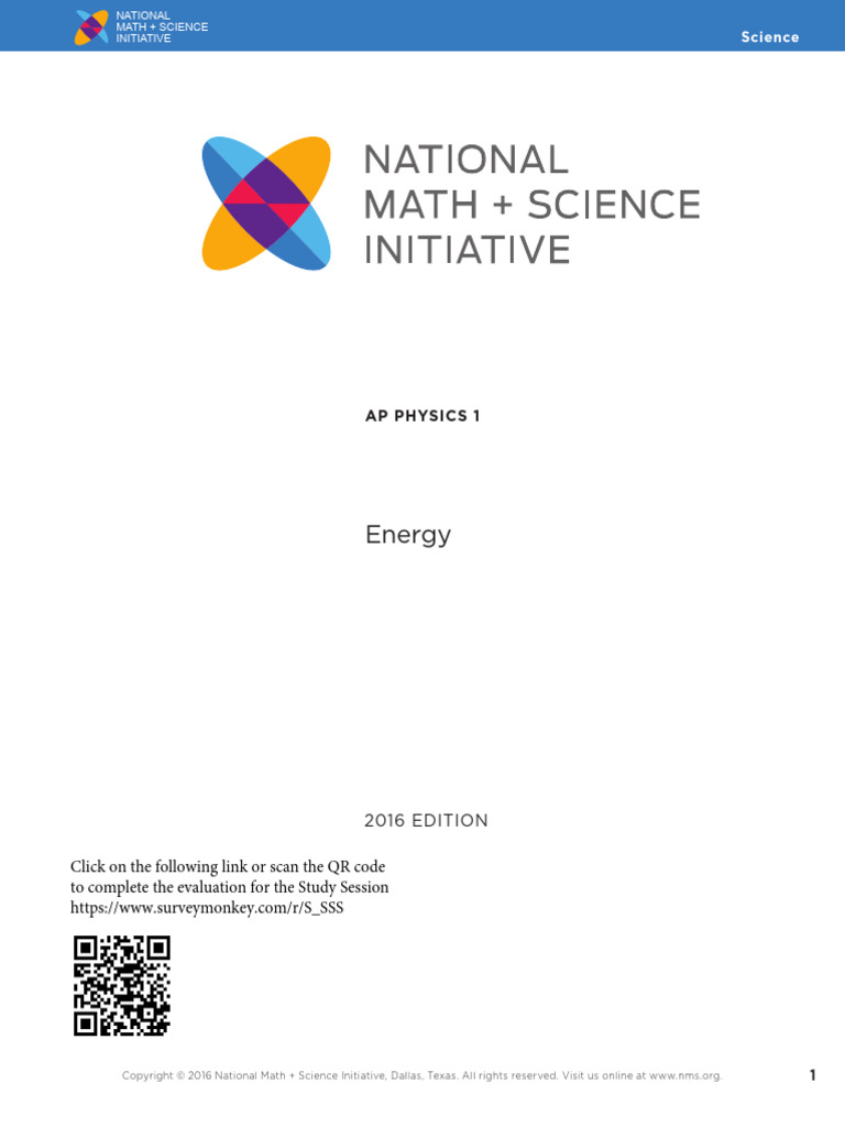 SSS - P1 - Energy - Student Handout | PDF