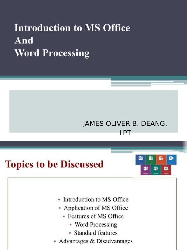 Intro To MS Office | PDF