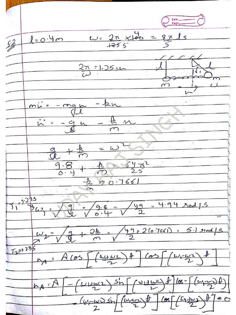 Chapter 5 - Coupled Oscillators and Normal Modes | PDF