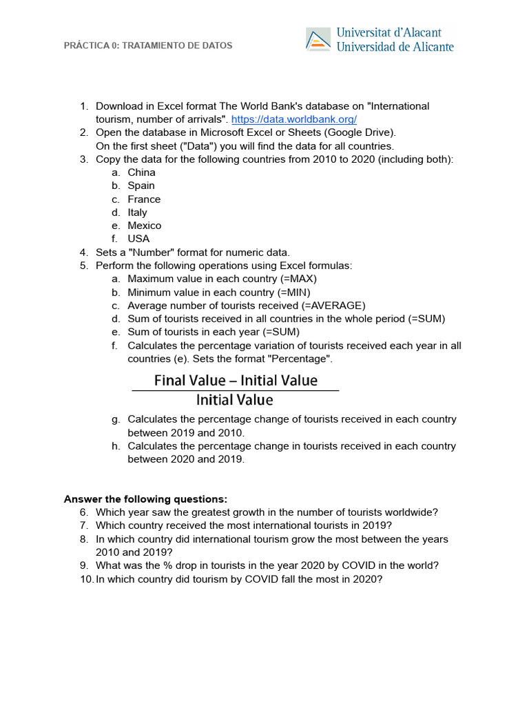 Exercise 0. Working With Data | PDF