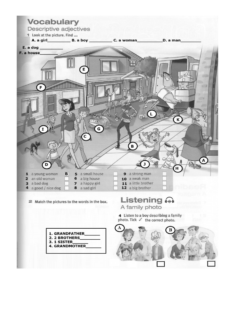 ADJETIVOS DESCRIPTIVOS (PDF - Io) | PDF