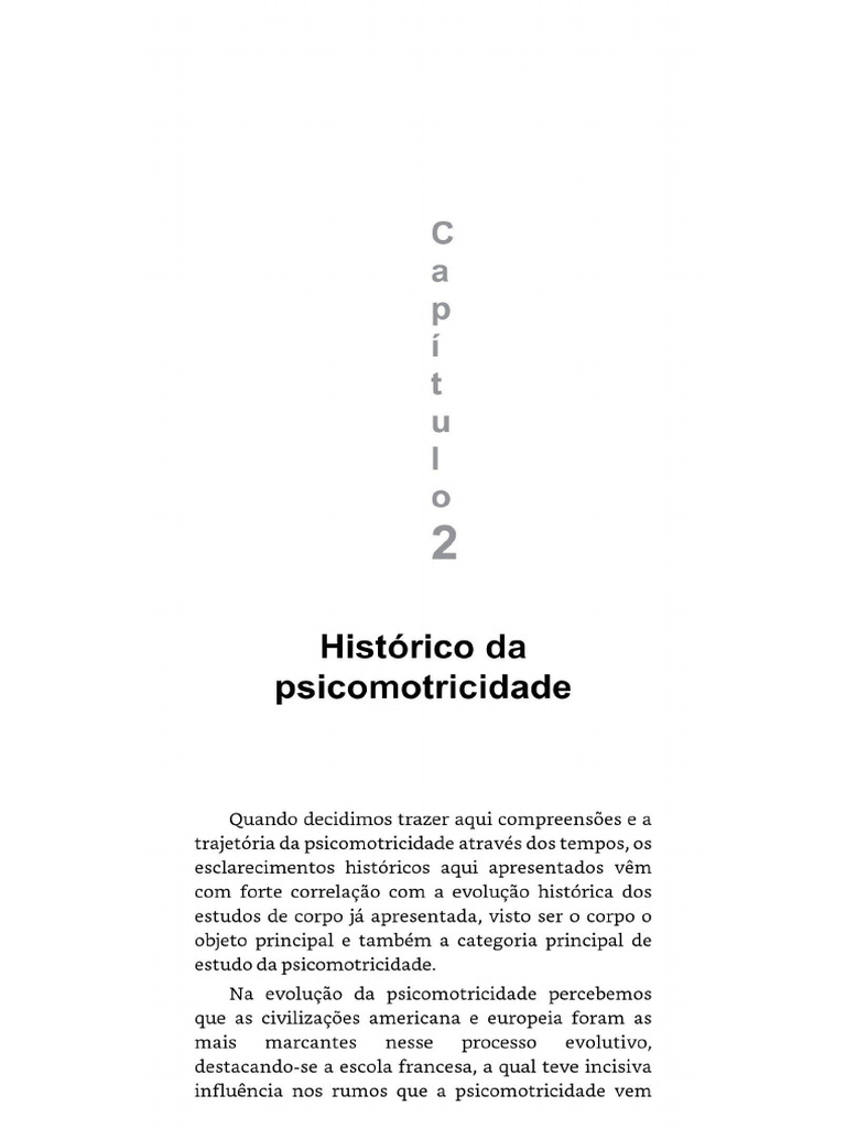 Histórico Psicomoticidade Cap2 | PDF