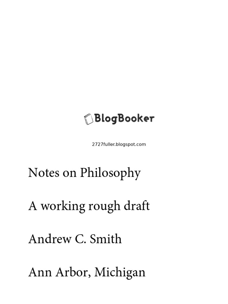 Notes On Philosophy 2022 Edition | PDF | Universe | Games & Activities