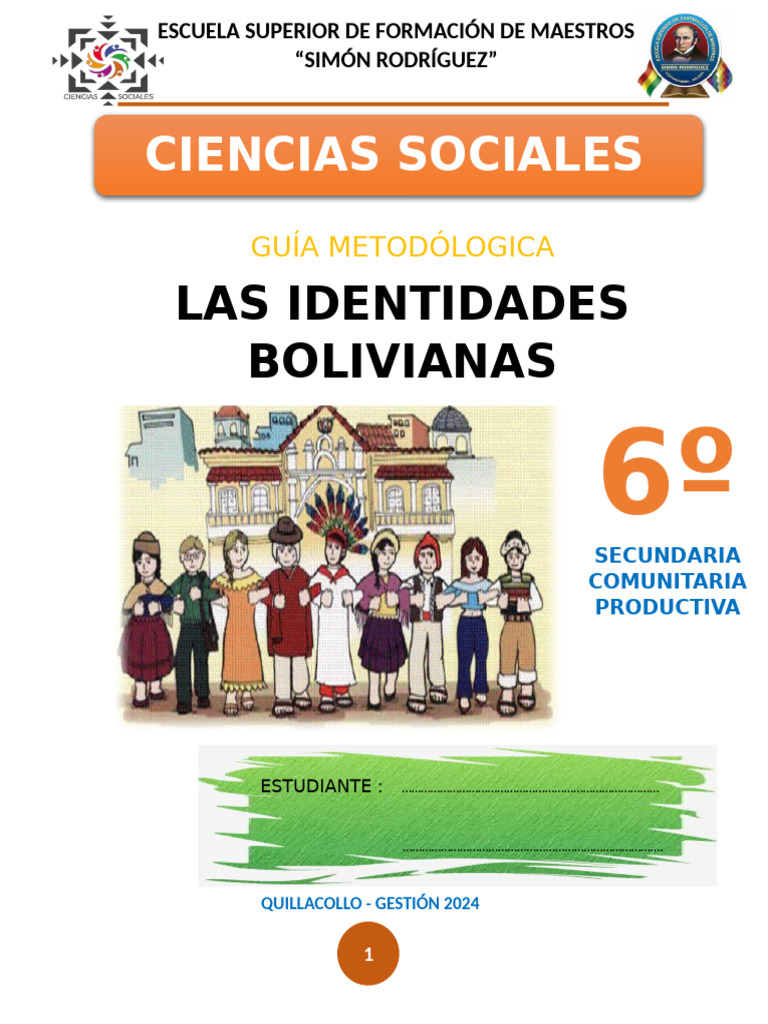 Guia 3 Identidades Bolivianas | PDF