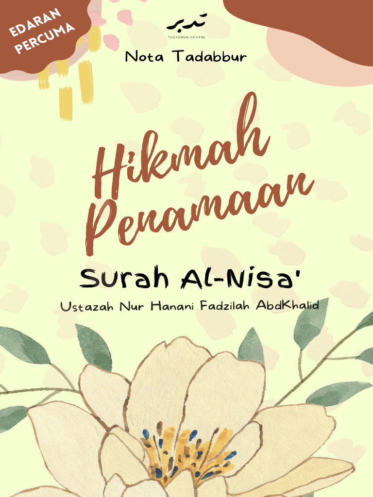4 Nota Hikmah Penamaan Surah Al-Nisa | PDF