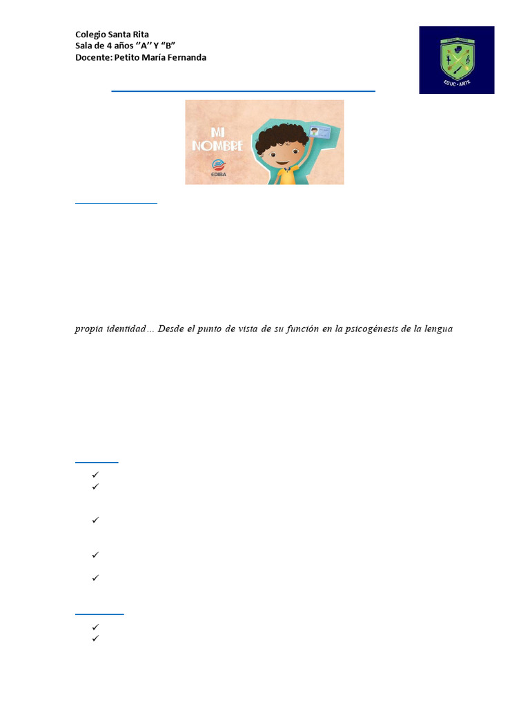 Proyecto Mi Nombre | PDF