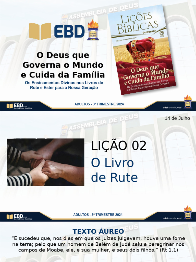 Slide - EBD ADEB 2024 Licao 02 3trim | PDF