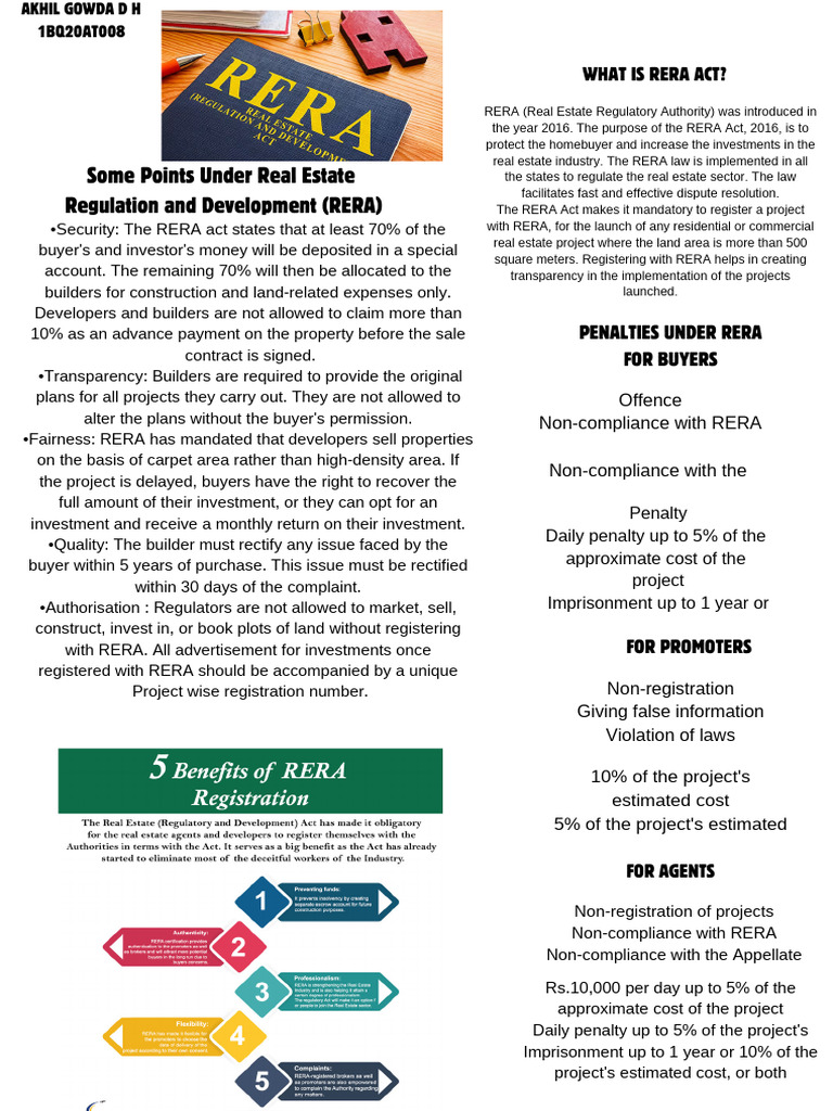 What Is Rera Act - 20240513 - 121310 - 0000 | PDF