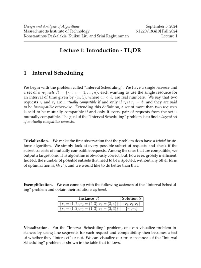 L01 Introduction TLDR | PDF