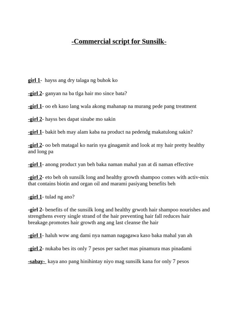 Commercial Script | PDF