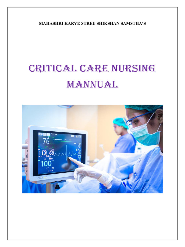 Critical Care Manual 2021 2022 | PDF