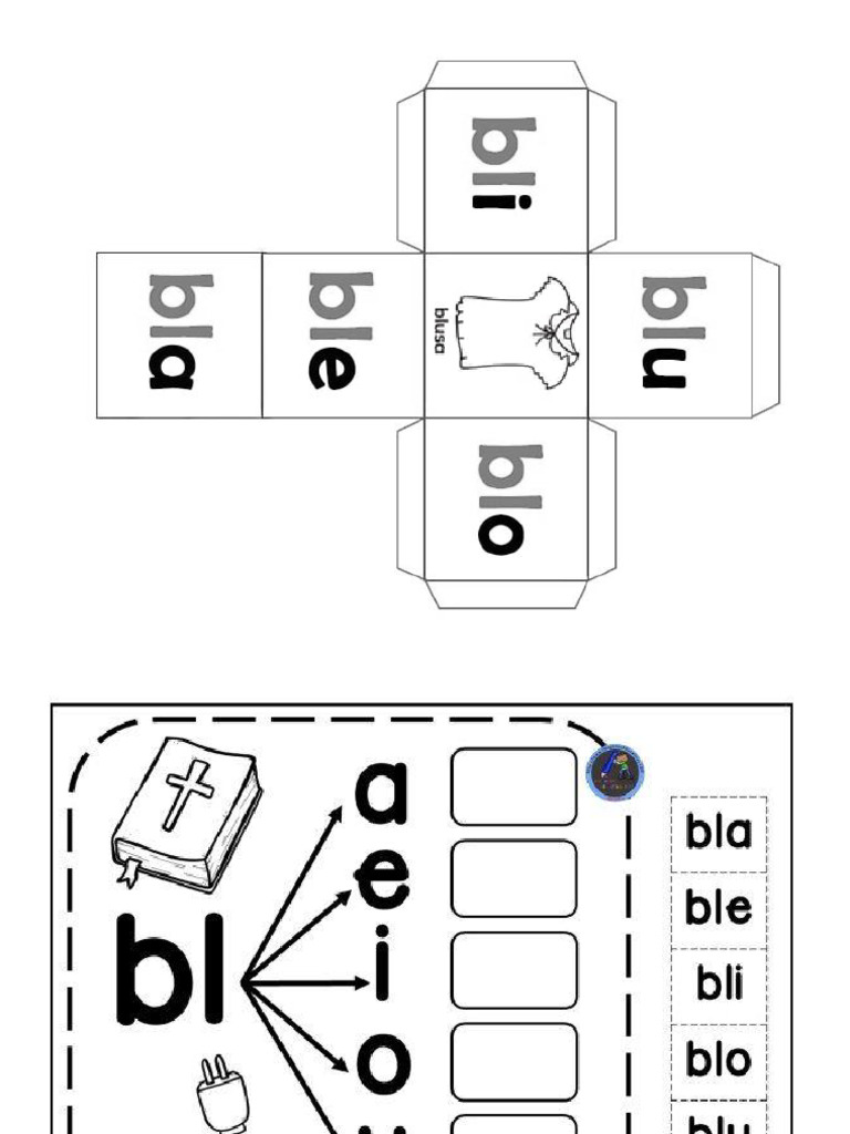 Ficha y Dado Silaba BL | PDF
