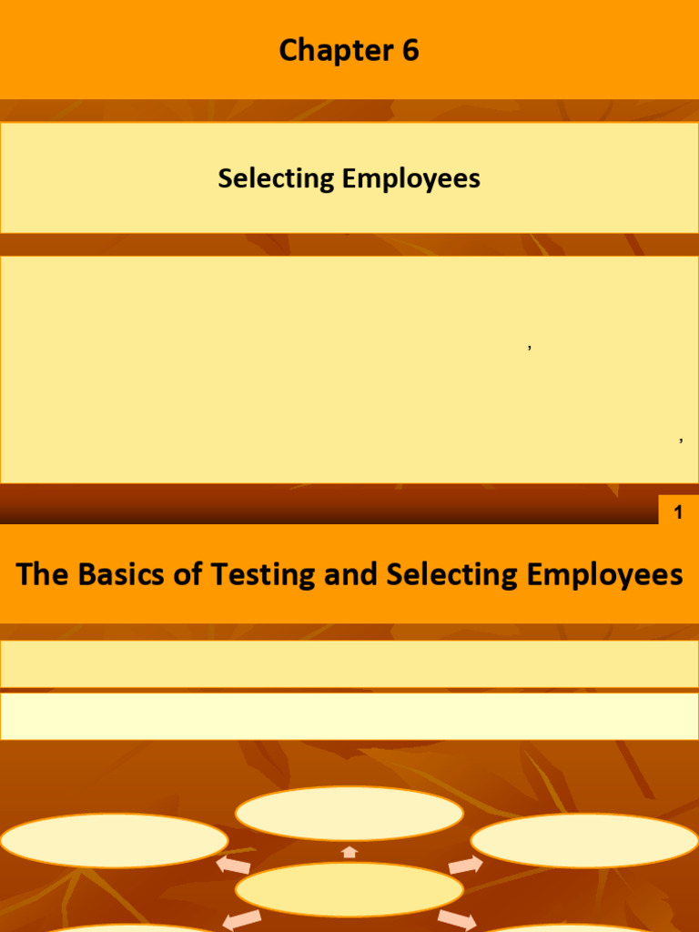 CH 6 - Selecting Employees | PDF