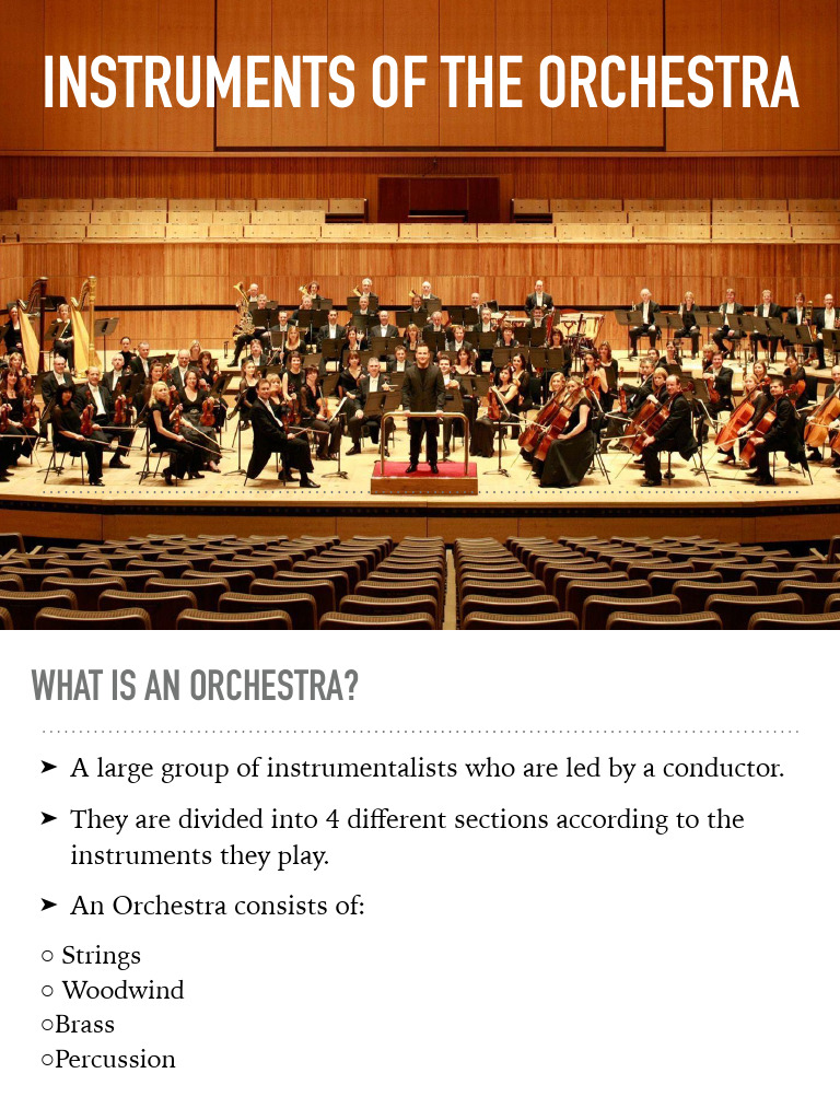 Instruments of The Orchestra - String Section:Family Notes | PDF