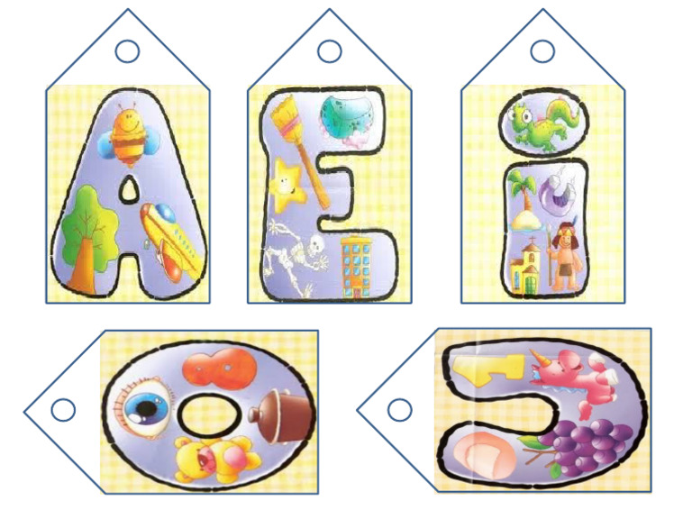 Vocales para Llaveros | PDF