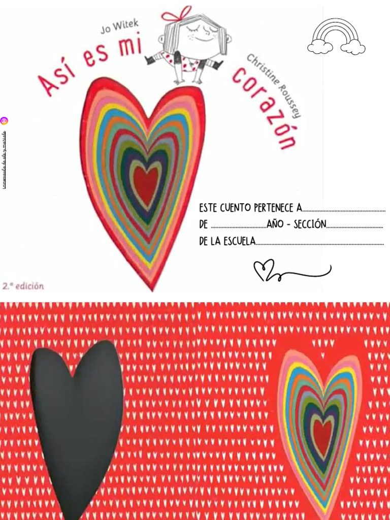 Cuento Asi Es Mi Corazón Con Actividades @innovaula de Ale y Mariela | PDF