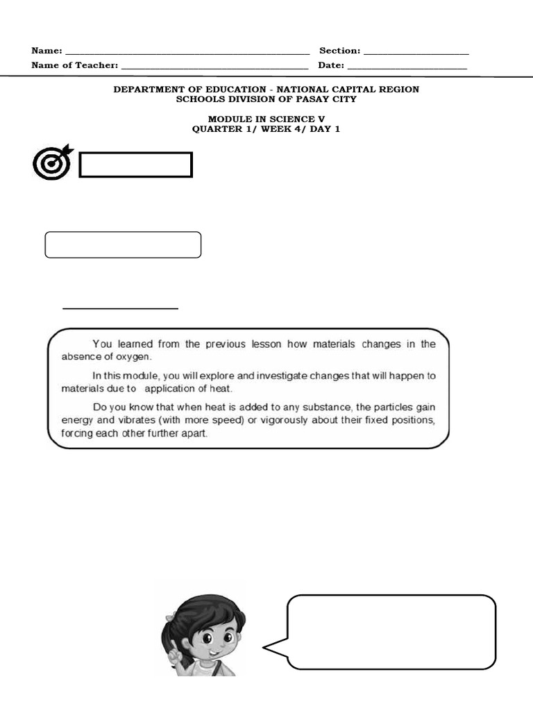 4 Science5Q1Week4 | PDF