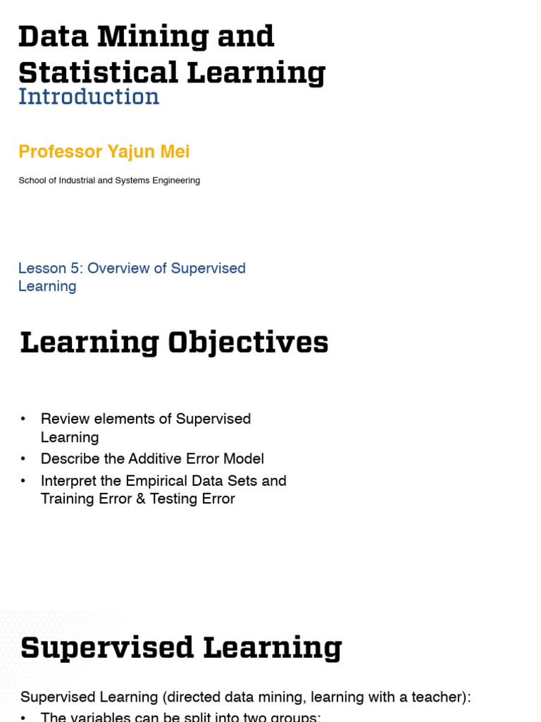 1.2.1 Overview of Supervised Learning | PDF