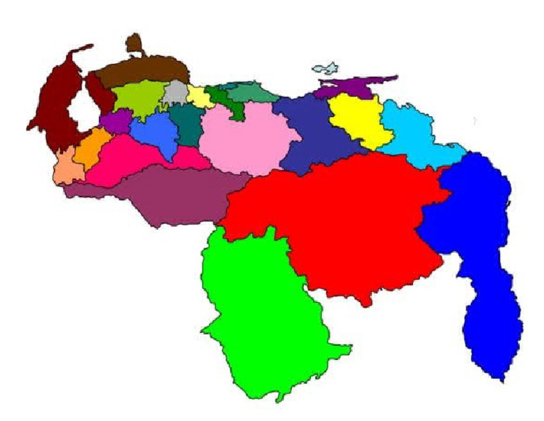 Mapa de Venezuela Sin Los Nombres | PDF