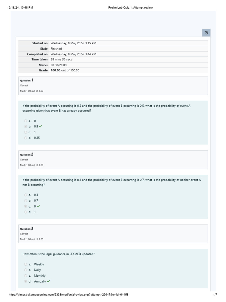 Prelim Lab Quiz 1 - Ai2 | PDF