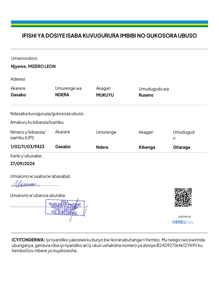 Supporting Documents | PDF