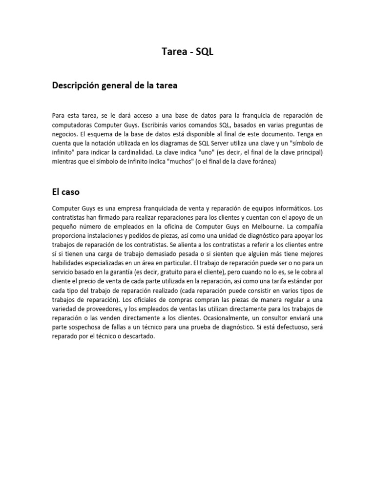 Tarea Final SQL | PDF