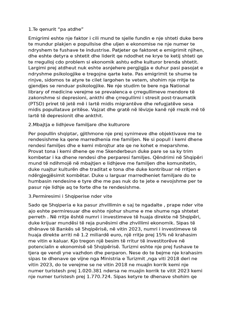 Emigrimi Kunder | PDF