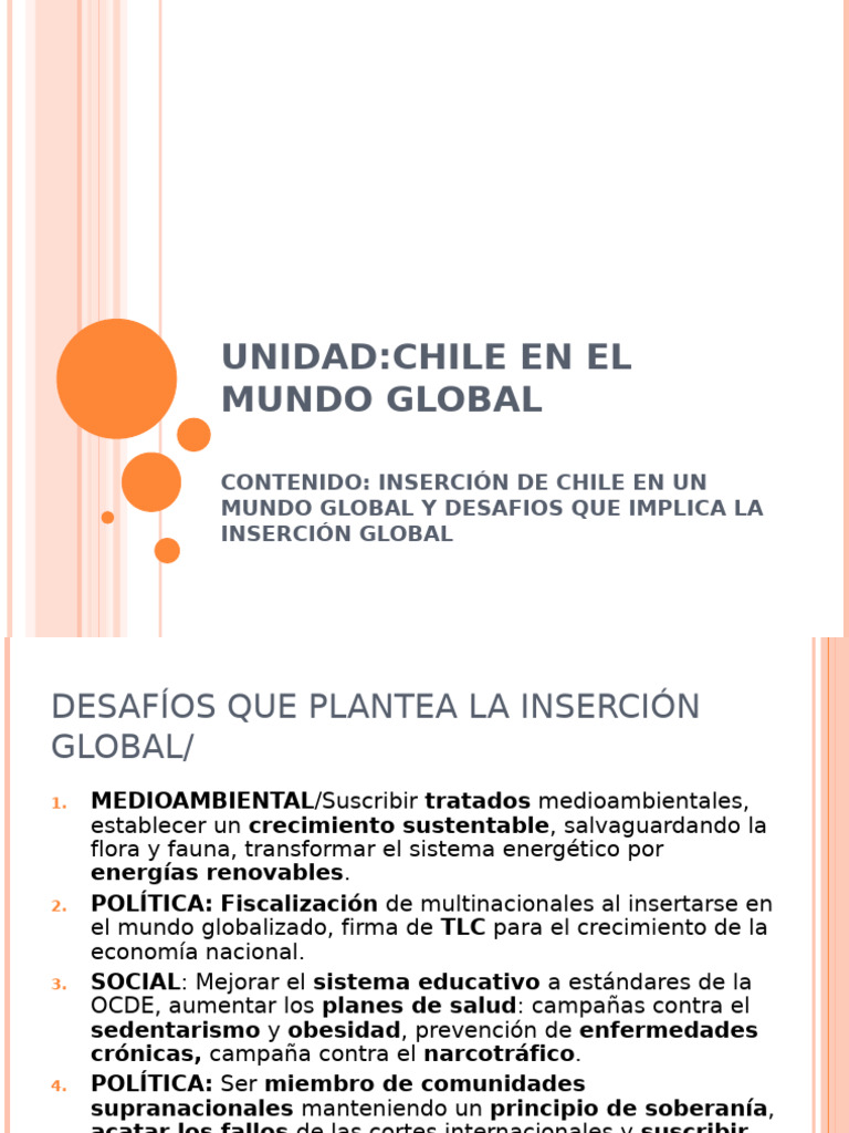 CHILE EN EL MUNDO GLOBAL2a PARTE | PDF