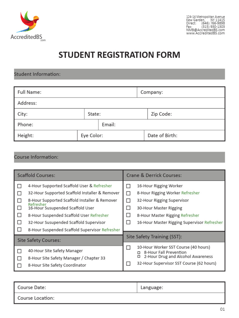 1A Accredited Registration Form - Short-Fillable | PDF